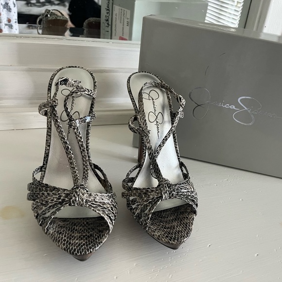 Shoes | New Jessica Simpson Snake Skin Heels | Poshmark
